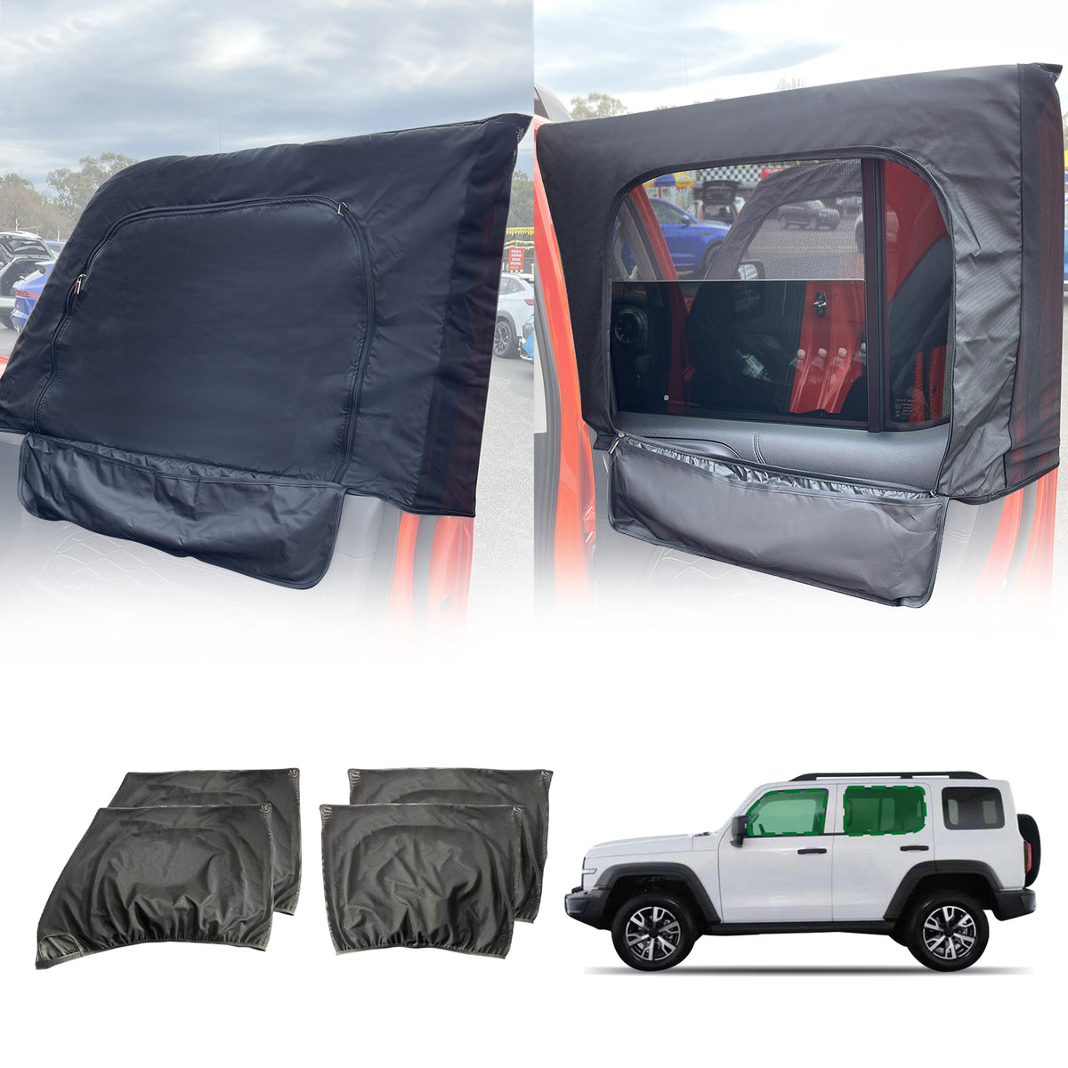 Car Window Sox Sun Shade for GWM TANK 300 2023-Onwards – OAD4X4 Accessories