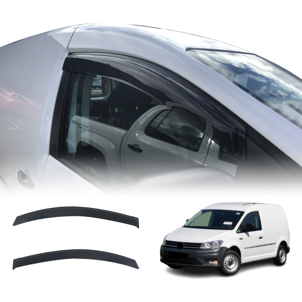 Weather Shields for Volkswagen Caddy 2005-2020 2PCS – OAD4X4 Accessories