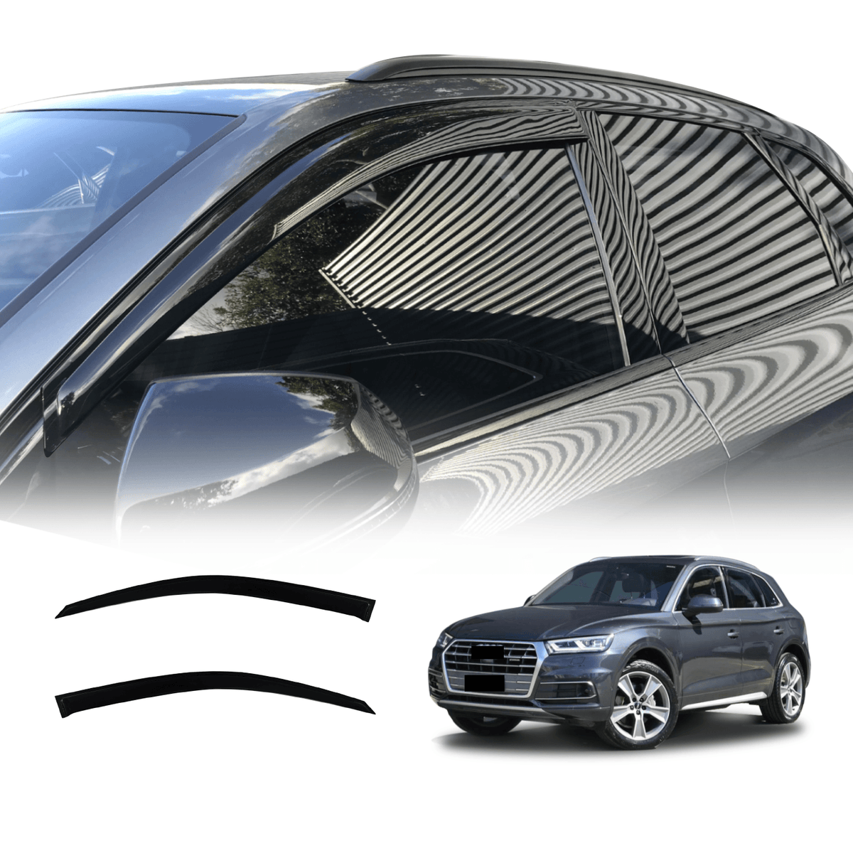 Luxury Weather Shields for Audi Q5 FY Series 2017-Onwards 2PCS – OAD4X4 ...