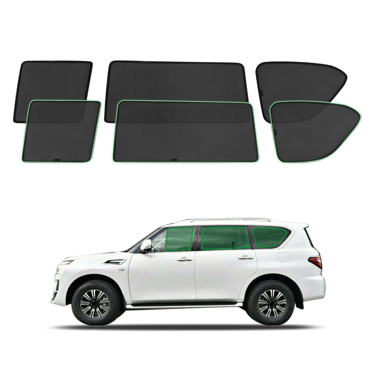 Magnetic Window Sun Shade for Nissan Patrol Y62 2012-Onwards – OAD4X4 ...